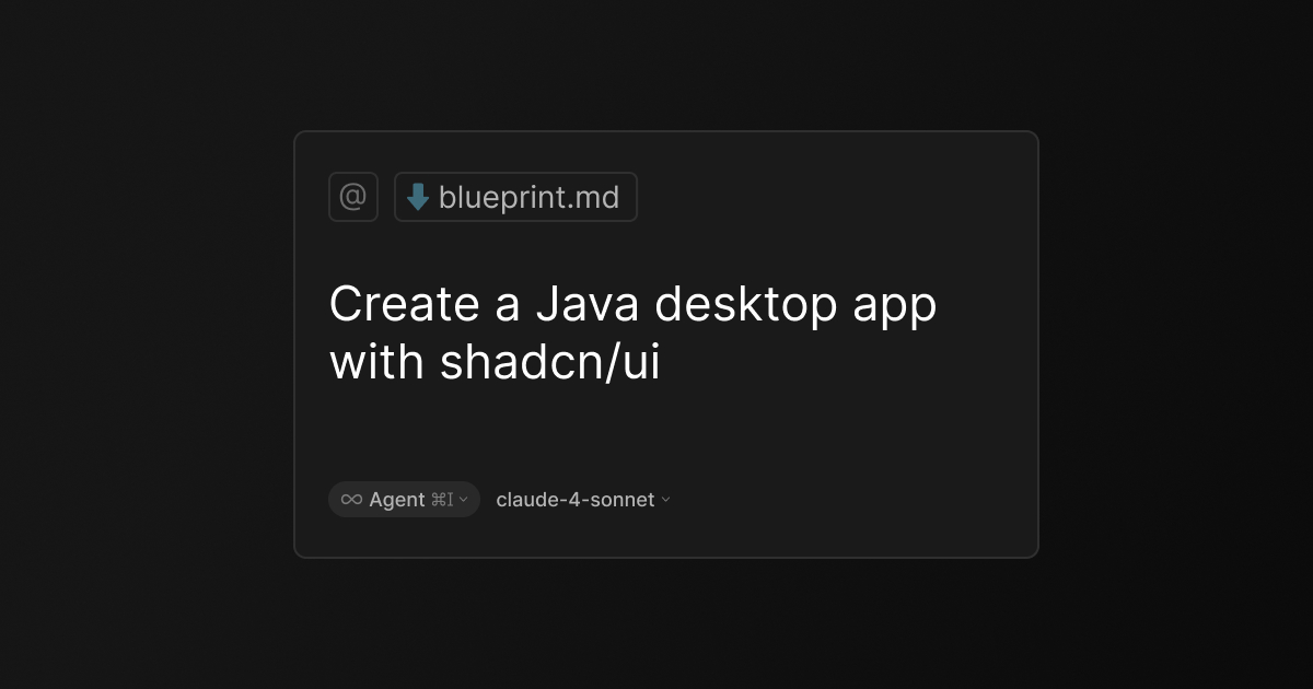 用一个 prompt 搭建带 React 界面的 Java 桌面应用 | JxBrowser Blog